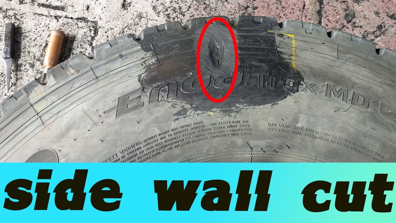 Apollo tyre cut repair || Repairing tyre easy method - YouTube