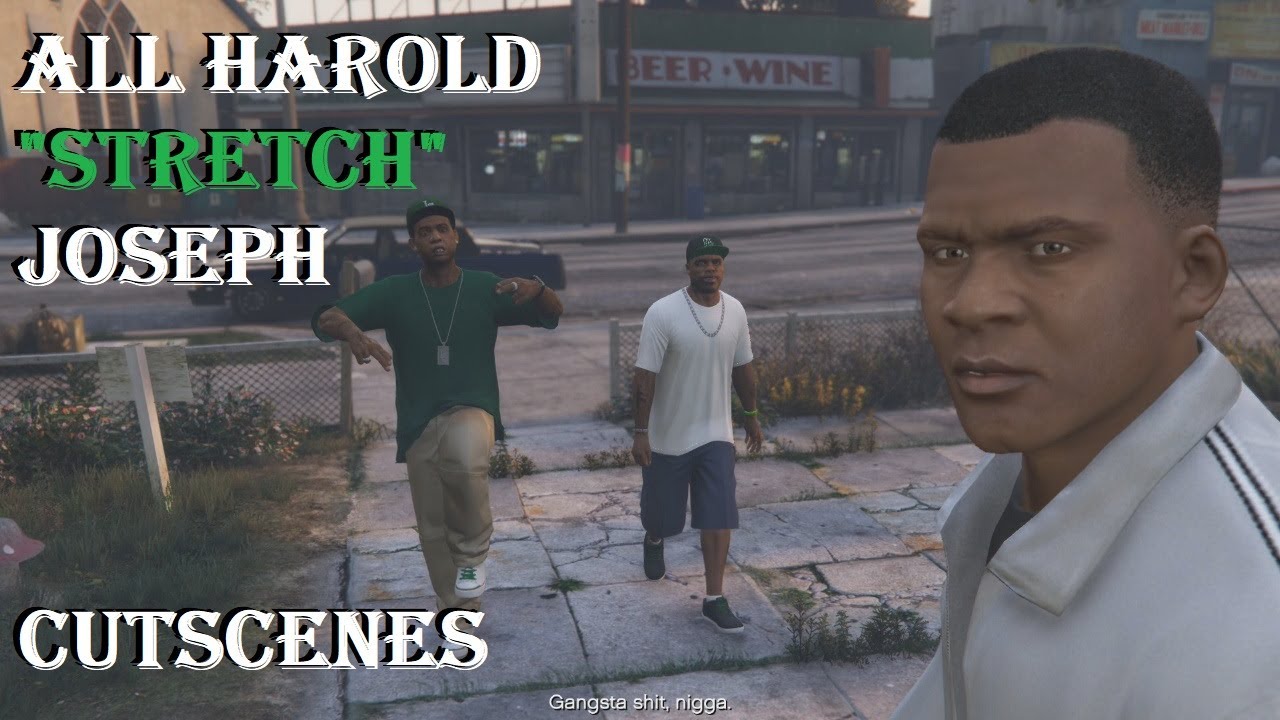 All HAROLD JOSEPH 'STRETCH' Cutscenes in GTA 5 Story Mode | Hassan ...