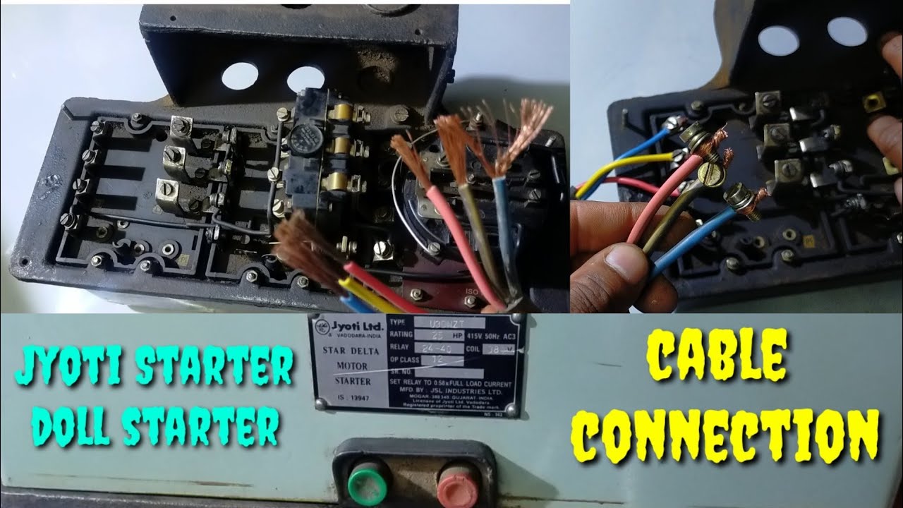 Jyoti starter mein cable connection kaise karen dol starter mein cable ...