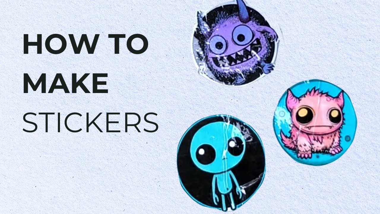 How to make Stickers easy at home - YouTube