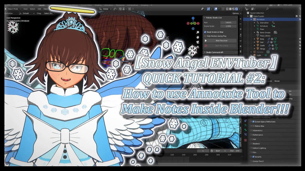 【Snow Angel ENVTuber】QUICK TUTORIAL #2: How to use Annotate Tool to ...
