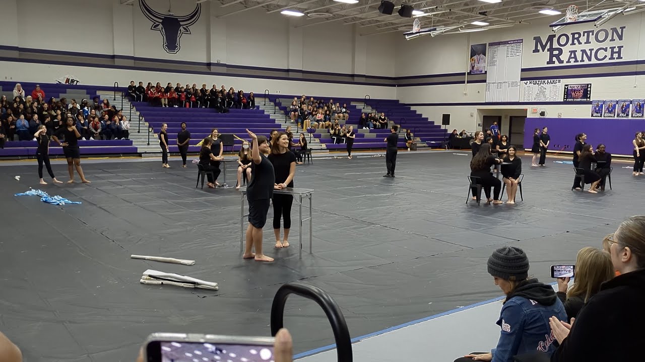 Briscoe Jr High Winter Guard Performance (2023, Performance 1) - YouTube