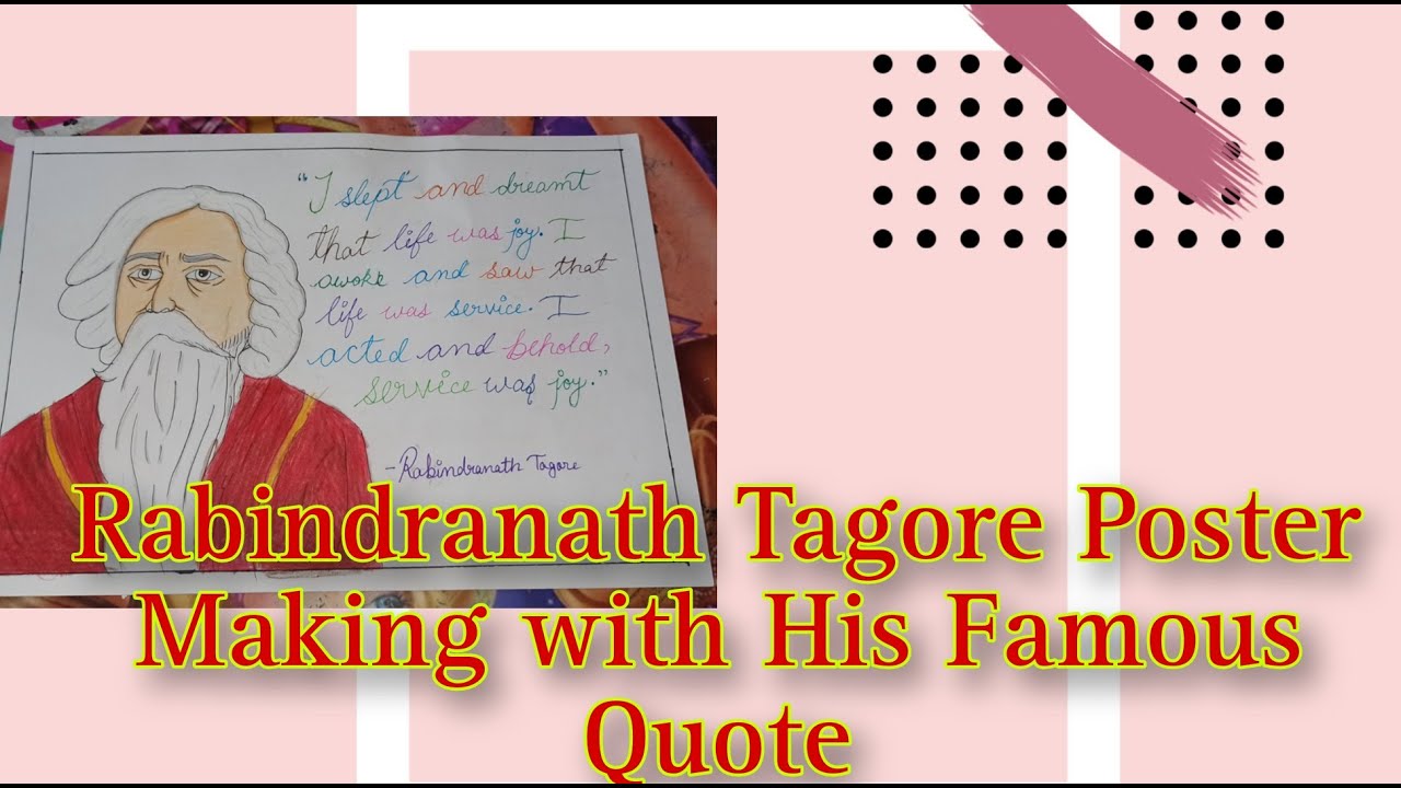 Rabindranath Tagore Easy Sketch With Quote #Rabindra Jayanti Special ...