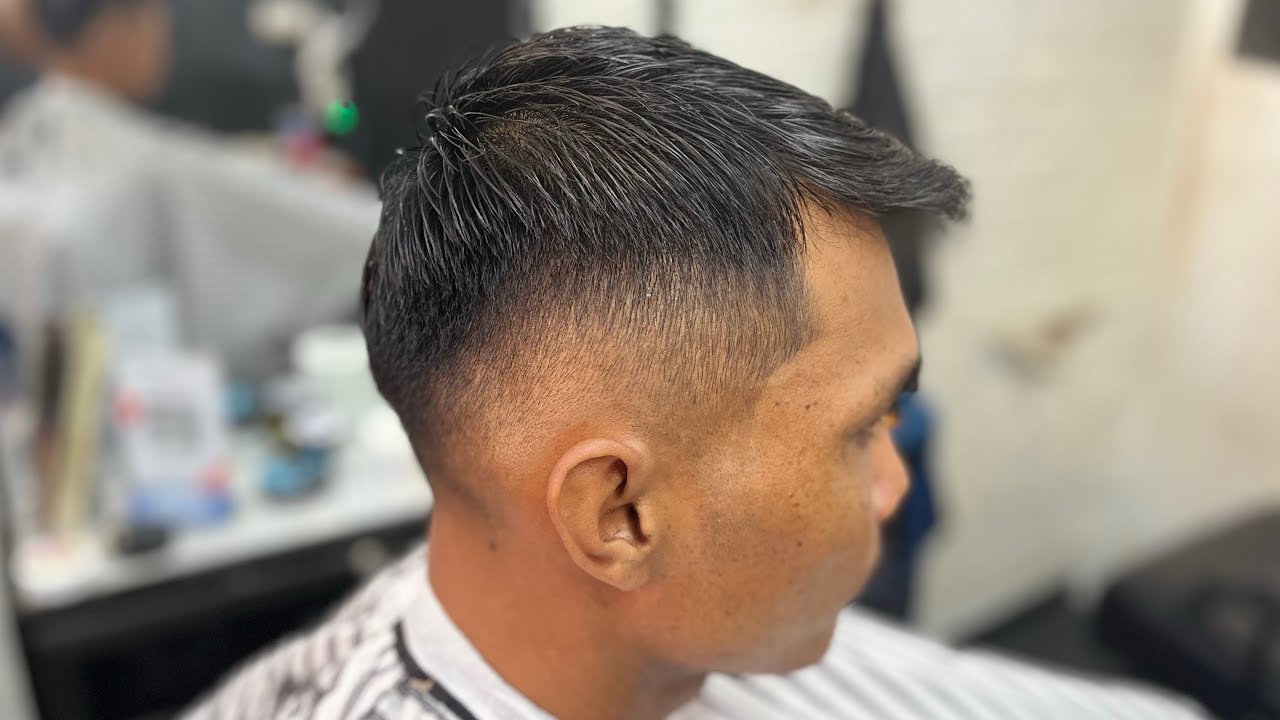 CUKUR RAMBUT PRIA - CARA MUDAH MEMBUAT GRADASI CUKURAN - SIDE PART ...