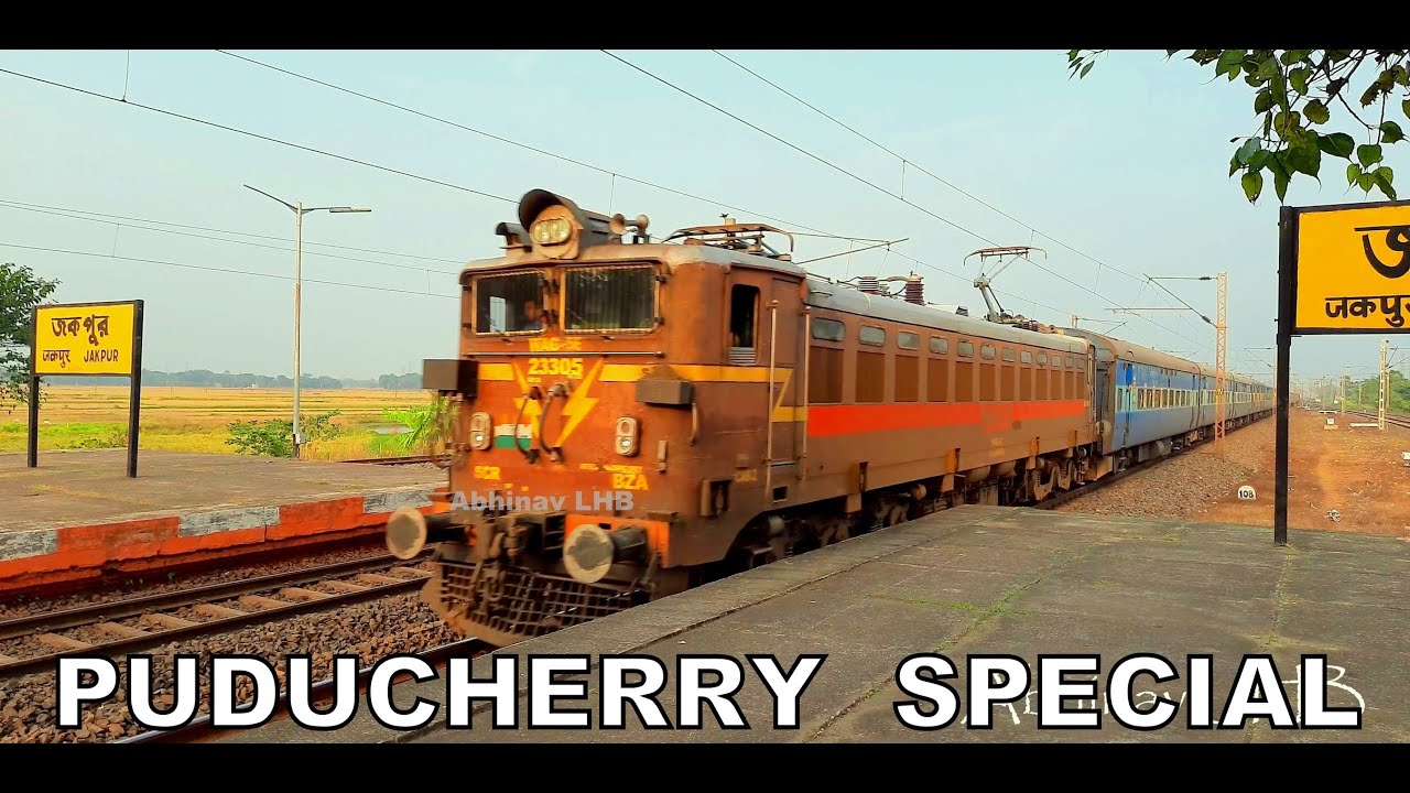 SPECIAL TRAIN to Pondicherry from Kolkata | BZA WAG5 E powers ...