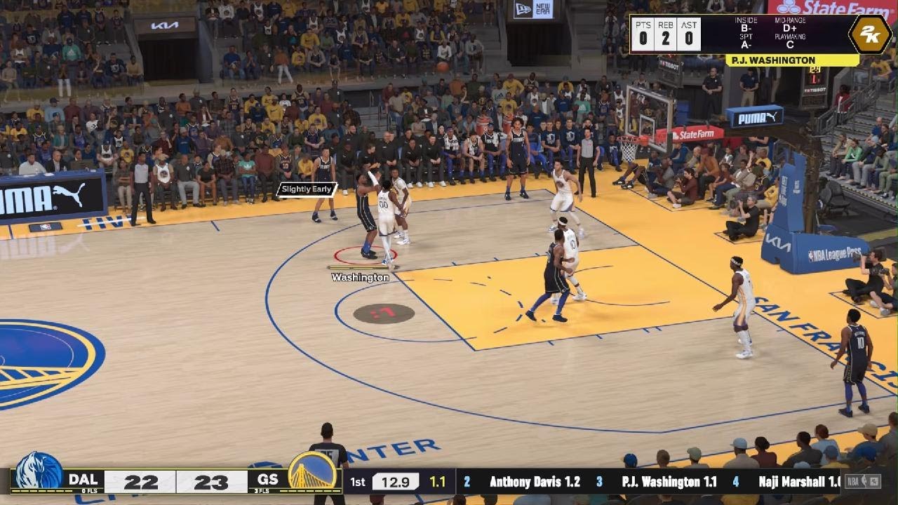 NBA 2K25_Golden State Warriors Vs Dallas Mavericks - YouTube