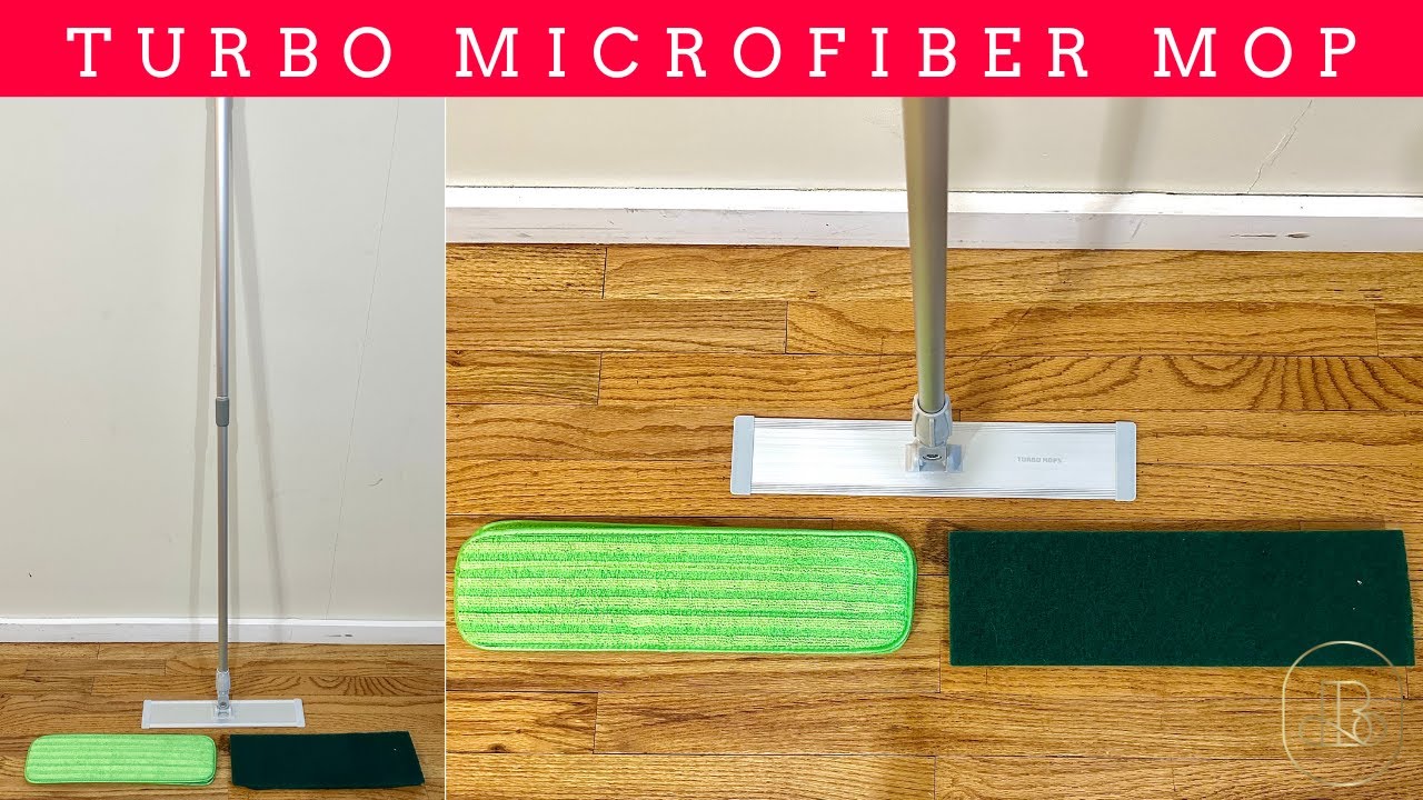 Turbo Microfiber Mop Floor Cleaning System - YouTube