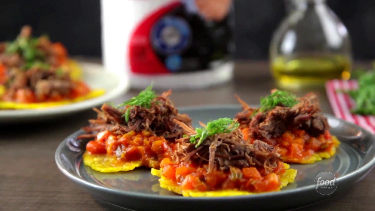 Patacones con Hogao | Recetas Fáciles - Food Network - YouTube