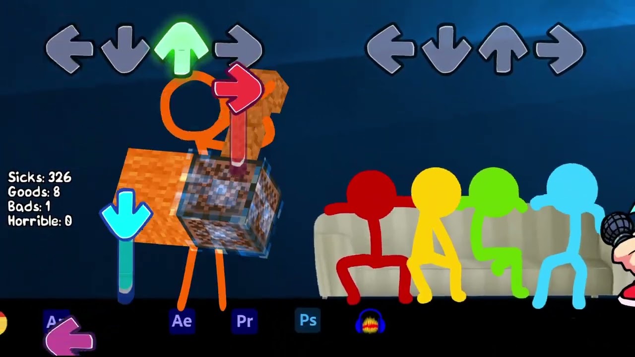 Friday Night Funkin' VS Animation V1 | FNF Mod | Rock blocks - YouTube