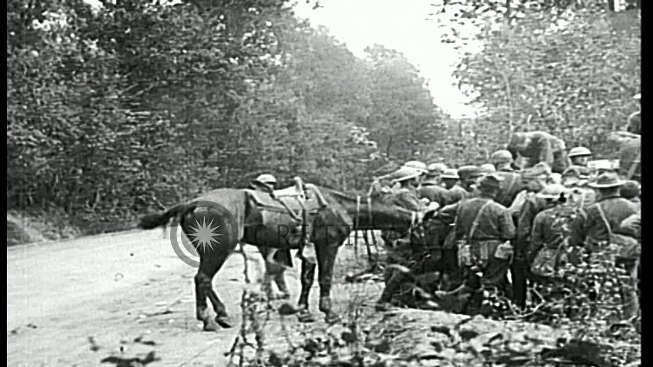US 47th Infantry soldiers fire artillery and receive mail at Fresnes ...
