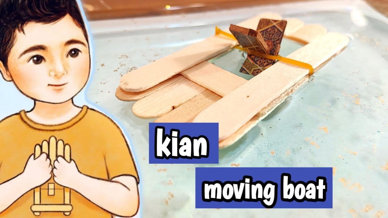 Crafting a moving boat in memory of Kian کاردستی قایق به یاد کیان پیرفلک - YouTube