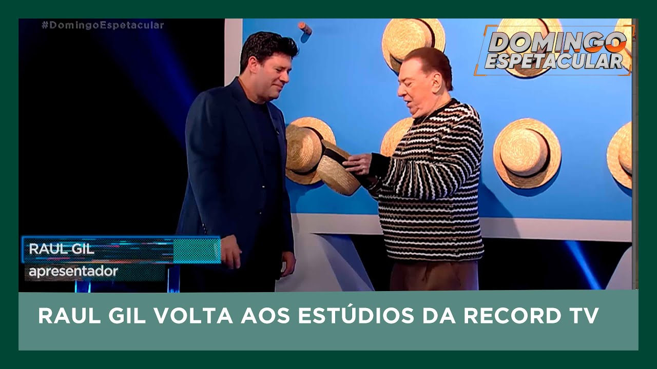 Raul Gil volta aos estúdios da Record TV | Domingo Espetacular - YouTube