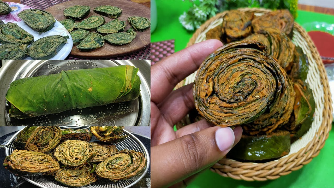 Arvi Ka Patte Besan Ki Sabzi |Arvi Patauve |Arvi Patte Pakora ...