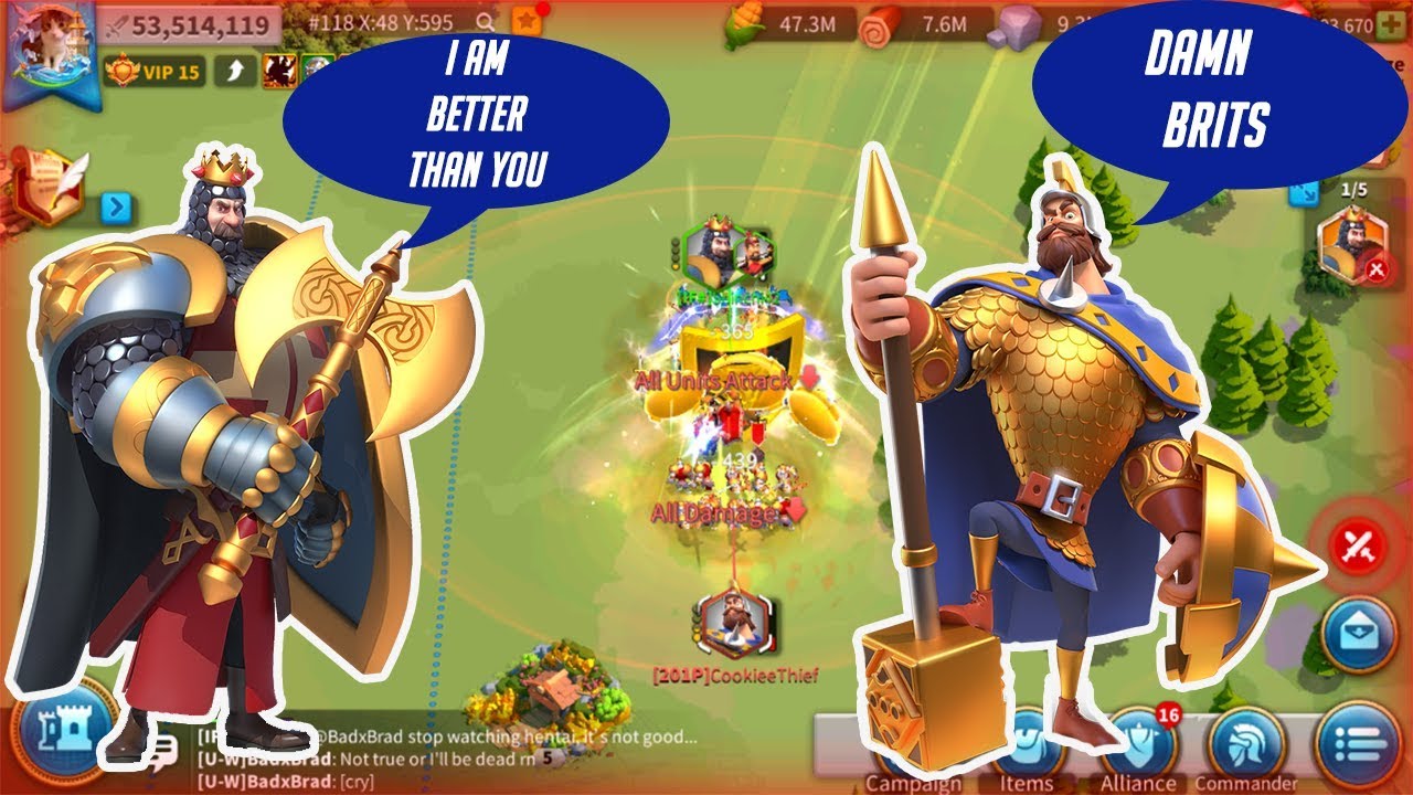 Battle Guide Richard YSG vs Martel YSG | Rise of Kingdoms - YouTube