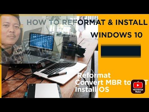 How to reformat & Install Windows 10 - YouTube