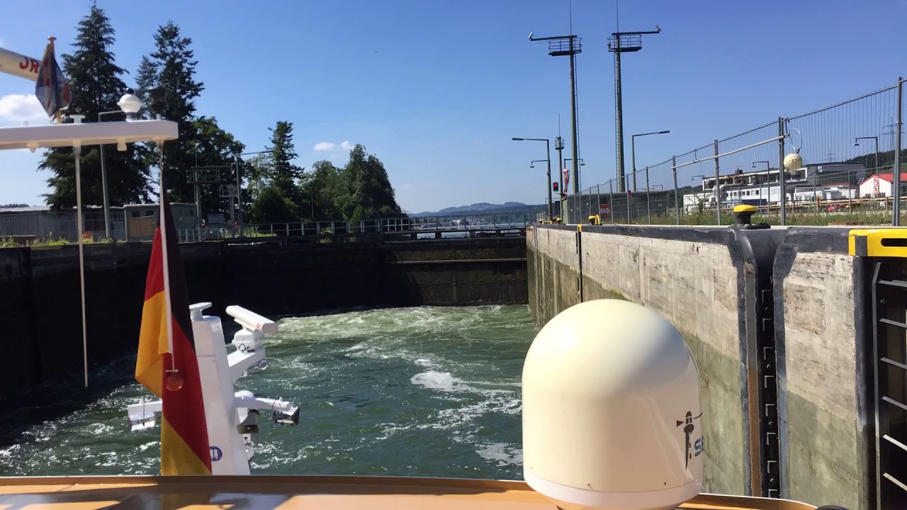 Avalon Waterways- Passau Lock - YouTube