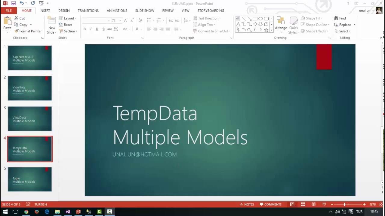 How to use Asp.net MVC 5 TempData & Multiple Models - YouTube