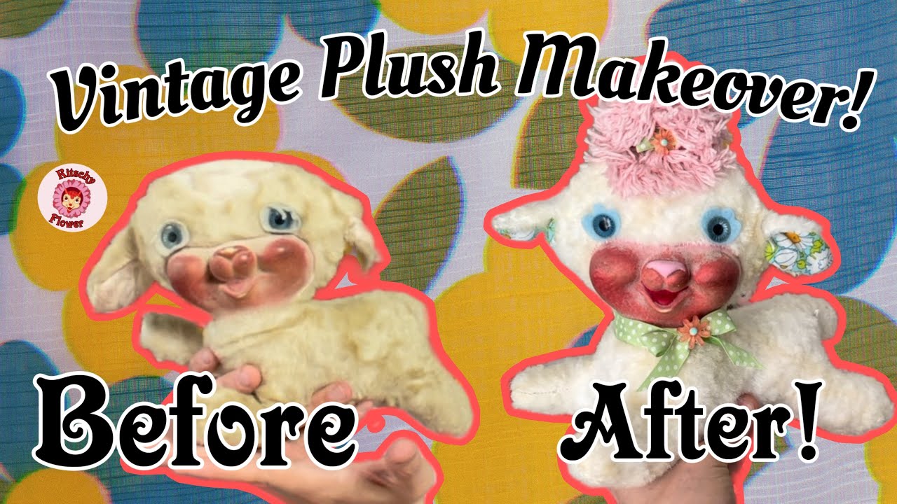 Vintage Plush Makeover Restoration - YouTube