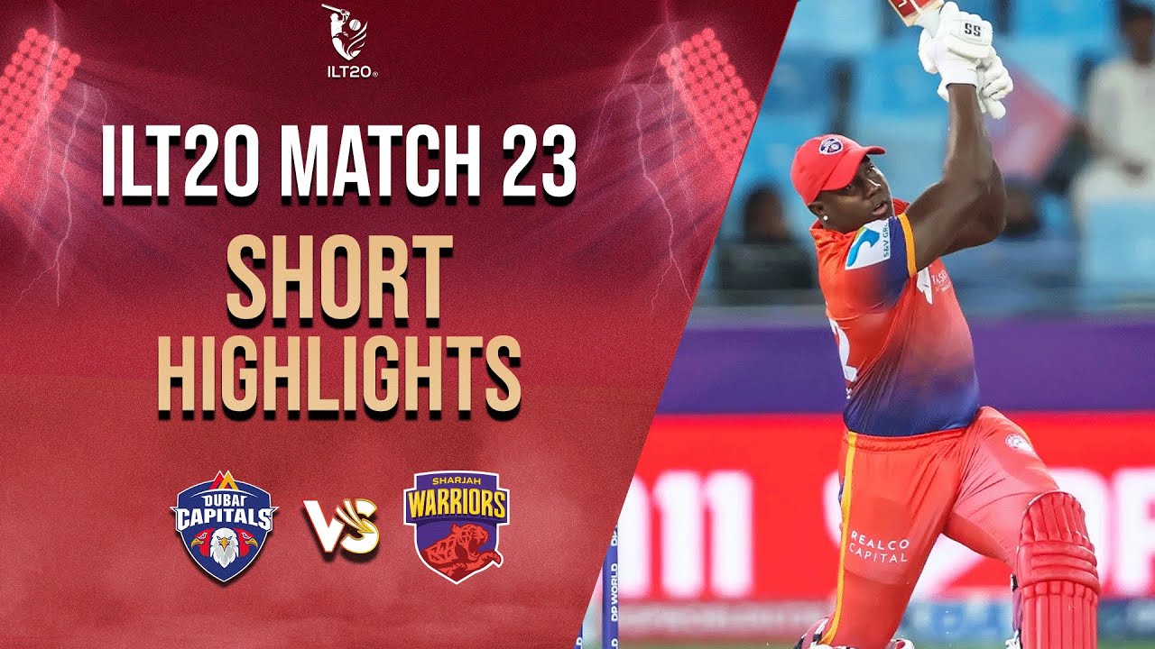 Short Highlights | Dubai Capitals vs Sharjah Warriors | Match 23 | DP ...