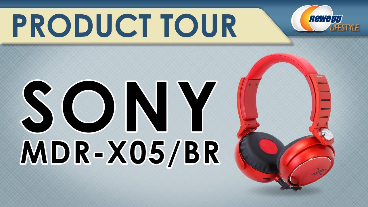 SONY Red/Black MDR-X05/BR Headphones, Red Product Tour - Newegg ...