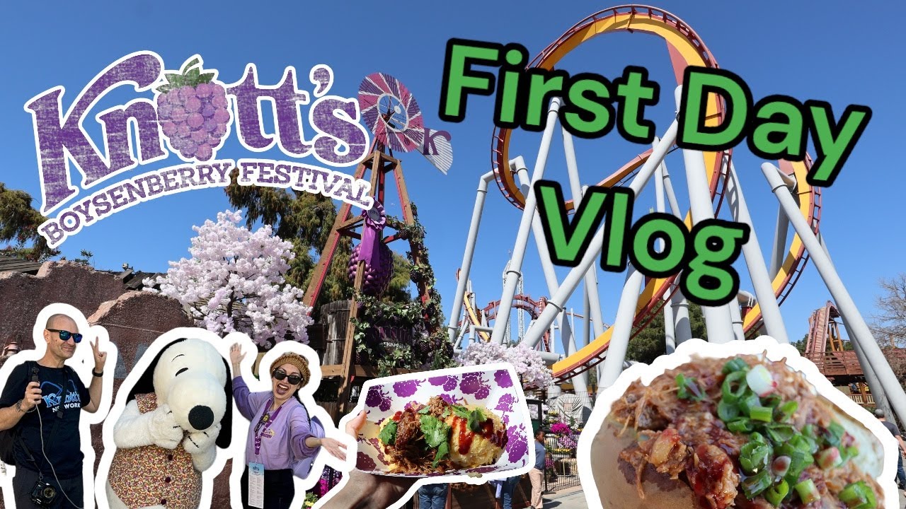 Knott's Berry Farm Boysenberry Festival First Day vLog 2024! Games ...