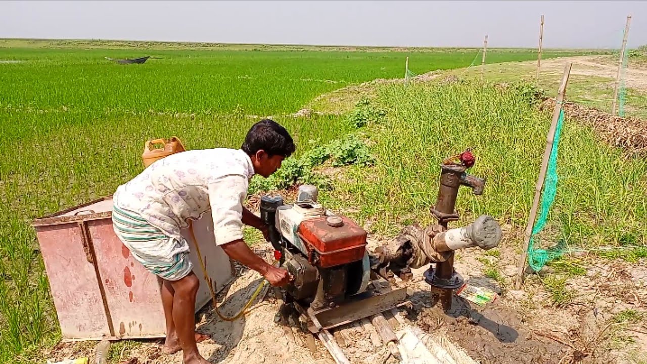 Best shallow machine start - Water pump - Amazing machine start (Part ...