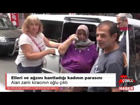 Elleri ve ağzını bantladığı kadının parasını alan zanlı kiracının oğlu çıktı