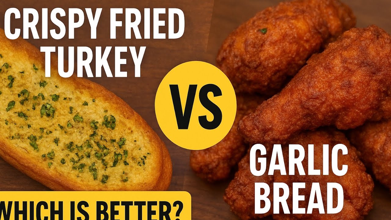 Crispy Fried Turkey & Garlic Bread Recipe | Irresistible Middle Eastern ...