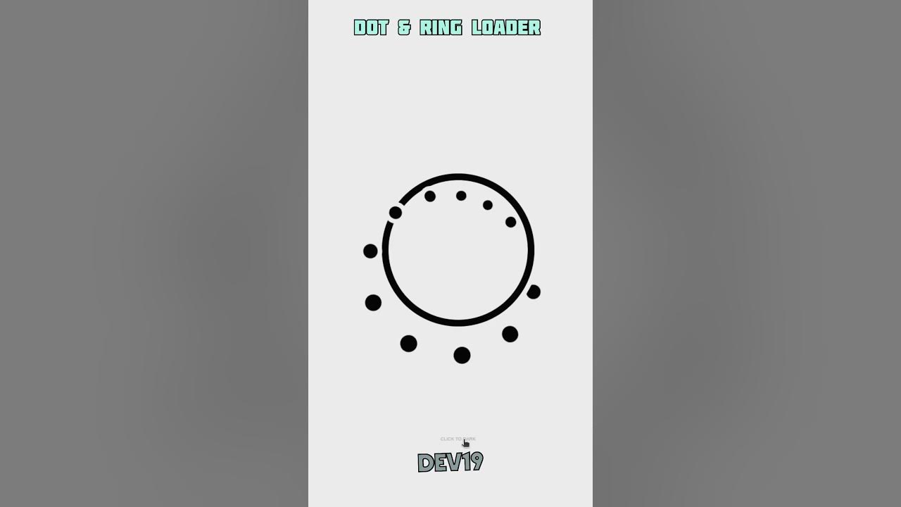 Dot And Ring Loader Animation Using Html Css Coding Viral Trending Design 717 Css Html