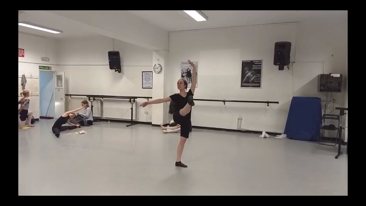 Promenade In Arabesque: ballet tutorial (beginner) - YouTube
