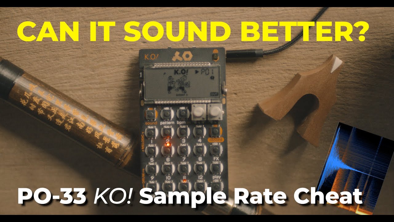 Can we make the PO-33 sound better? - YouTube
