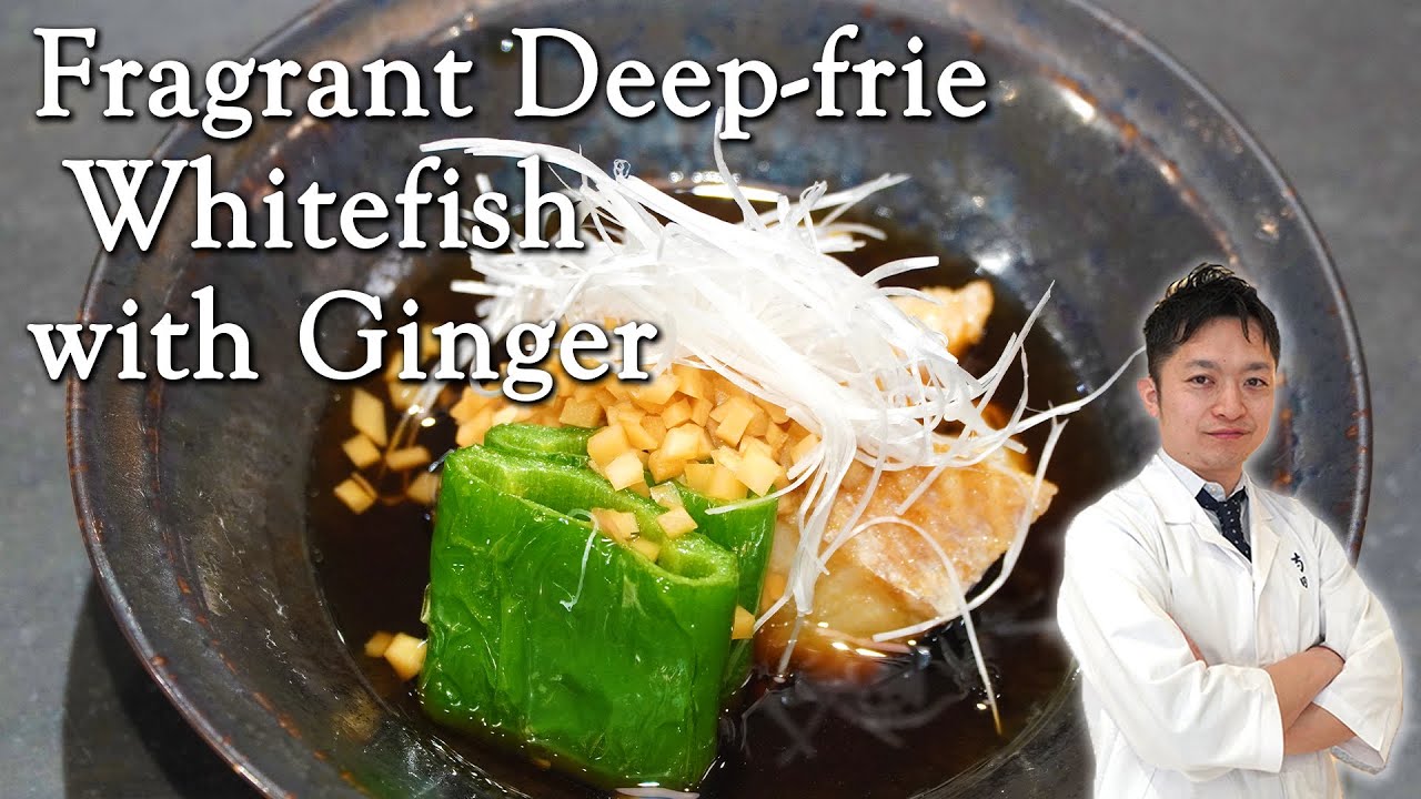 [ENG SUB]Fragrant Deep-fried Whitefish with Ginger | Japanese Cuisine ...
