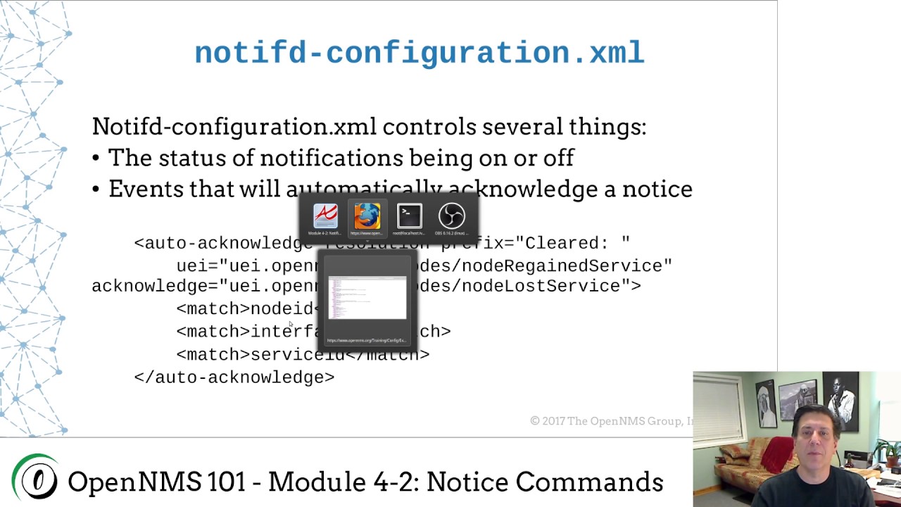 OpenNMS 101 - Module 4-2: Notification Commands - YouTube