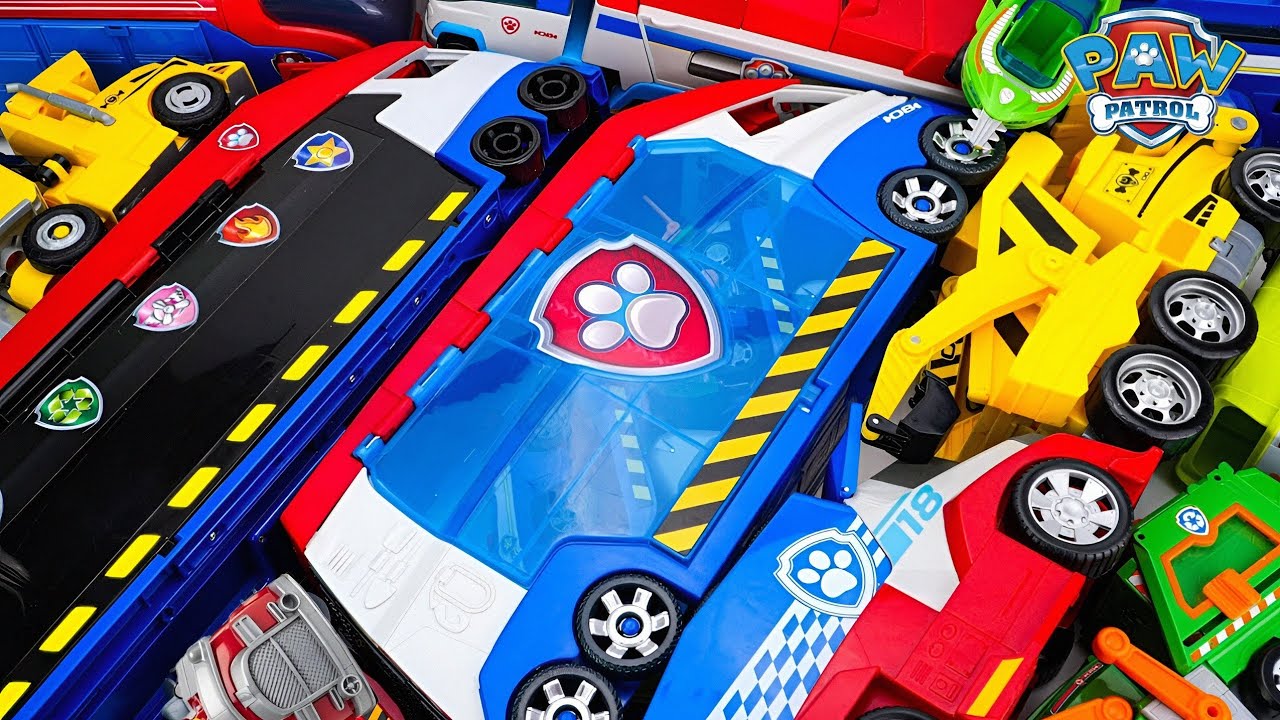 Paw Patrol Mini Trucks Unboxing ASMR | Mighty Movie Big Rescue Wheels ...