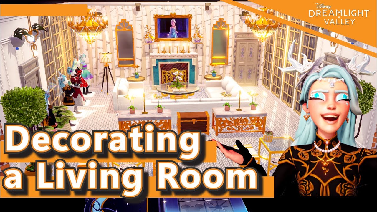 Decorating My Living Room // Disney Dreamlight Valley - YouTube