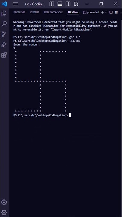 C program to print Swastik pattern. #shorts #ytshorts #coding #codingation - YouTube