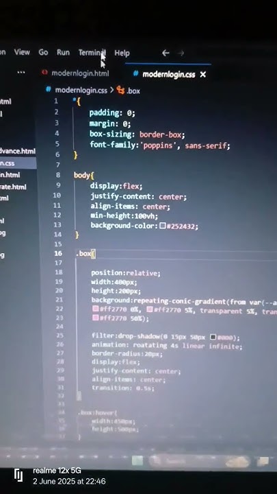 modern login page. using html aur css🤯 #automobile #phonk - YouTube