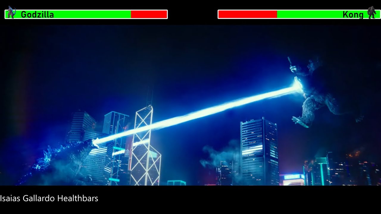 Godzilla vs. Kong (Final Fight) with healthbars - YouTube