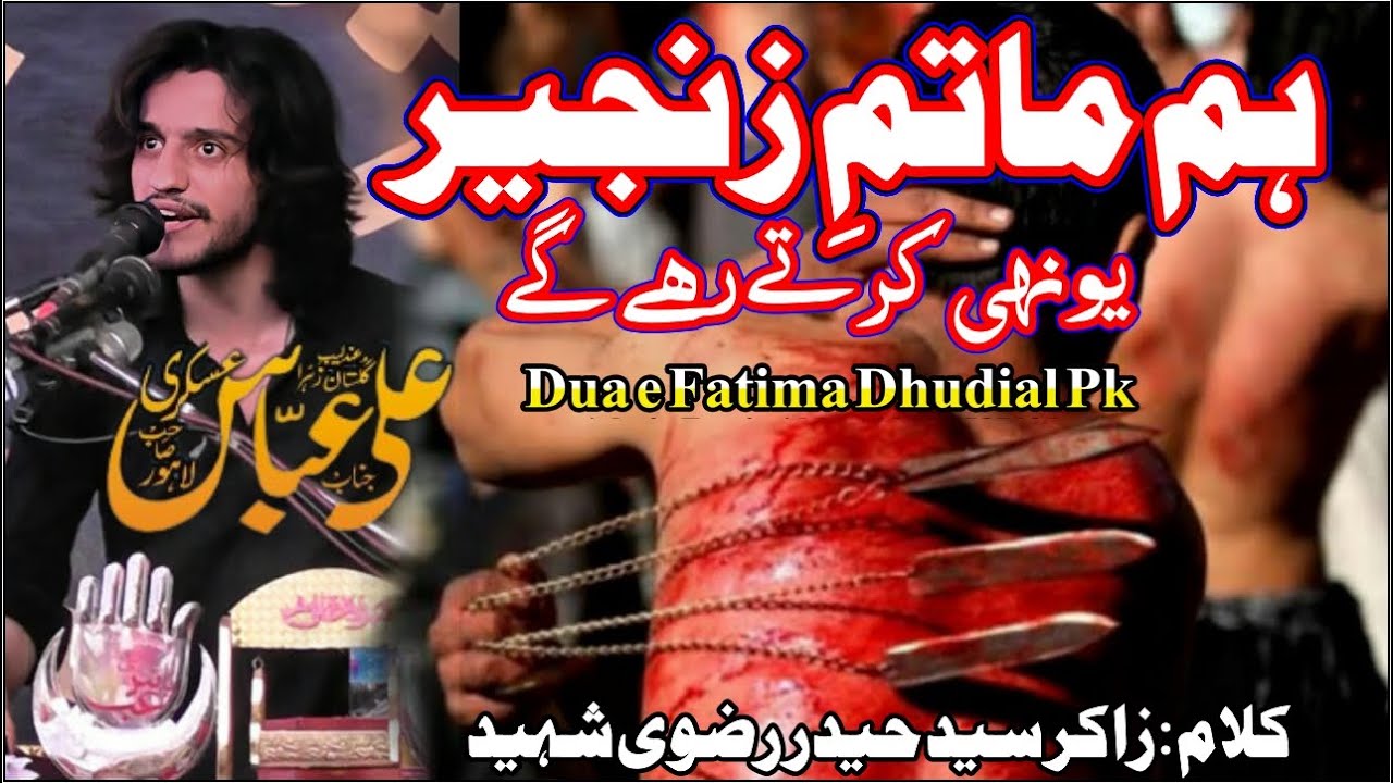 Zakir Ali Abbas Askari Poetry | Hum matam e zanjeer - YouTube