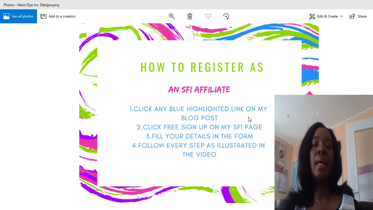 REGISTERING WITH SFI AFFILIATE NETWORK - YouTube