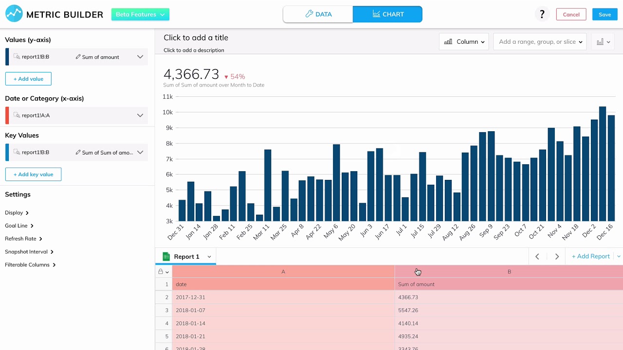 How to Build Custom Metric: Revenue vs Forecast - YouTube