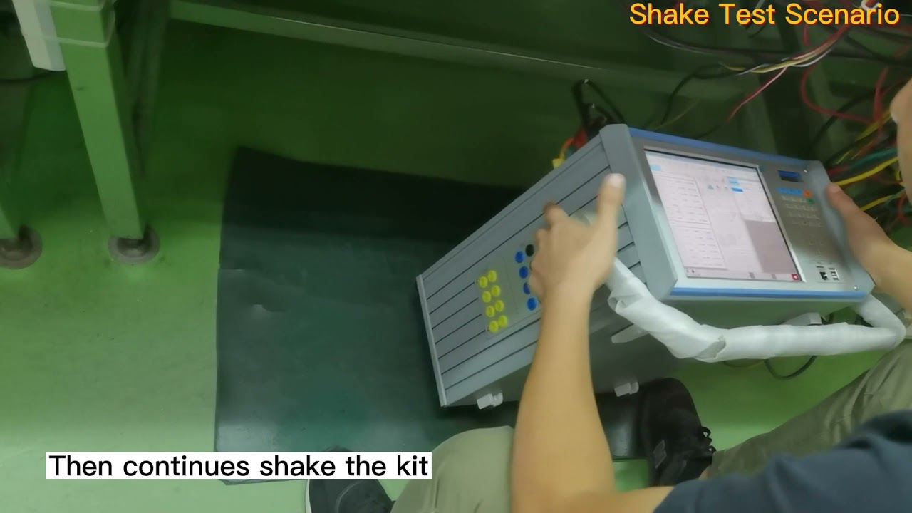 KINGSINE Protection Relay Test Set Shake test - YouTube