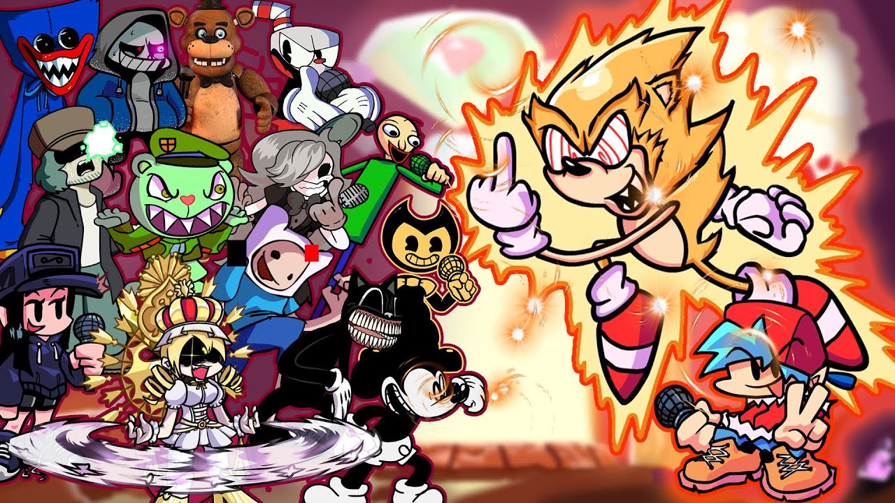 FNF Chaos But Different Characters Sing It 🎵 (Everyone Sings Chaos ...