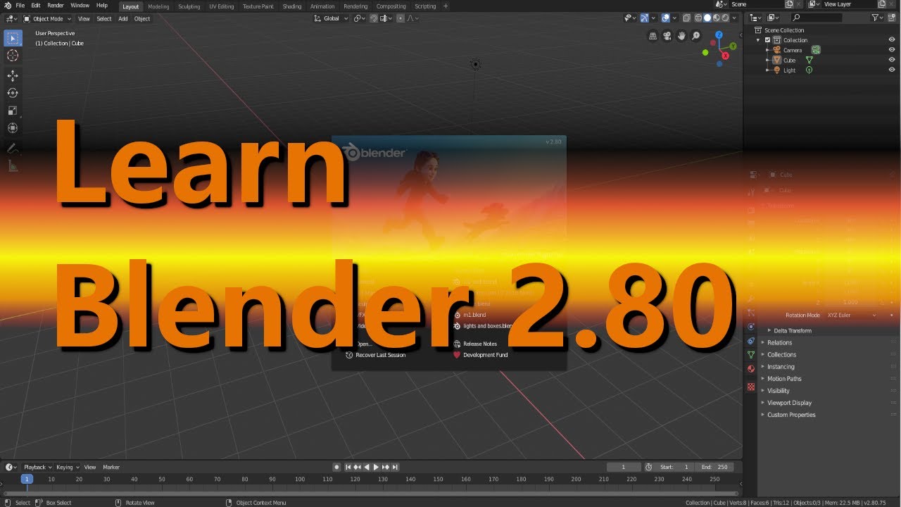 Blender 2.80 Best Starting Point - YouTube