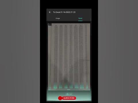 How to Scan paper Documents Into Excel | #camsanner #papercraft # ...