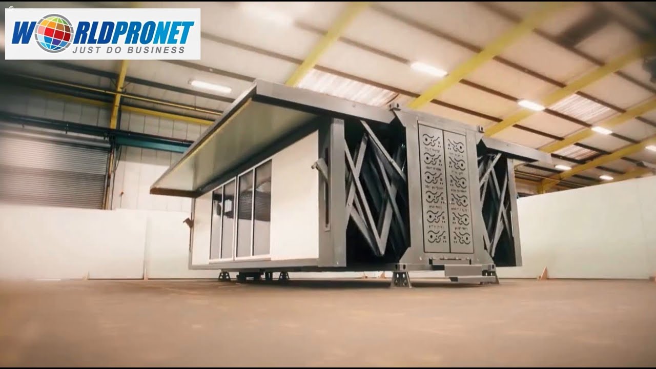 Folding containers technology - YouTube