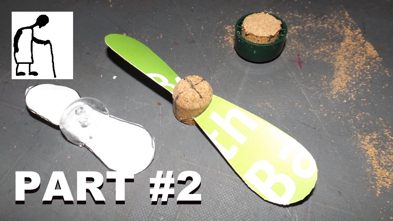 Let's make a Paper or Cardboard Propeller Part #2 Cardboard and Cork ...