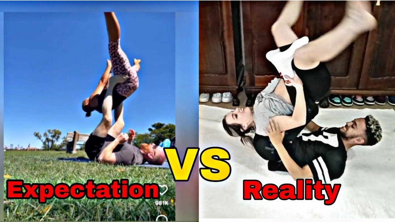 Couples Leg Flip Challenge - YouTube