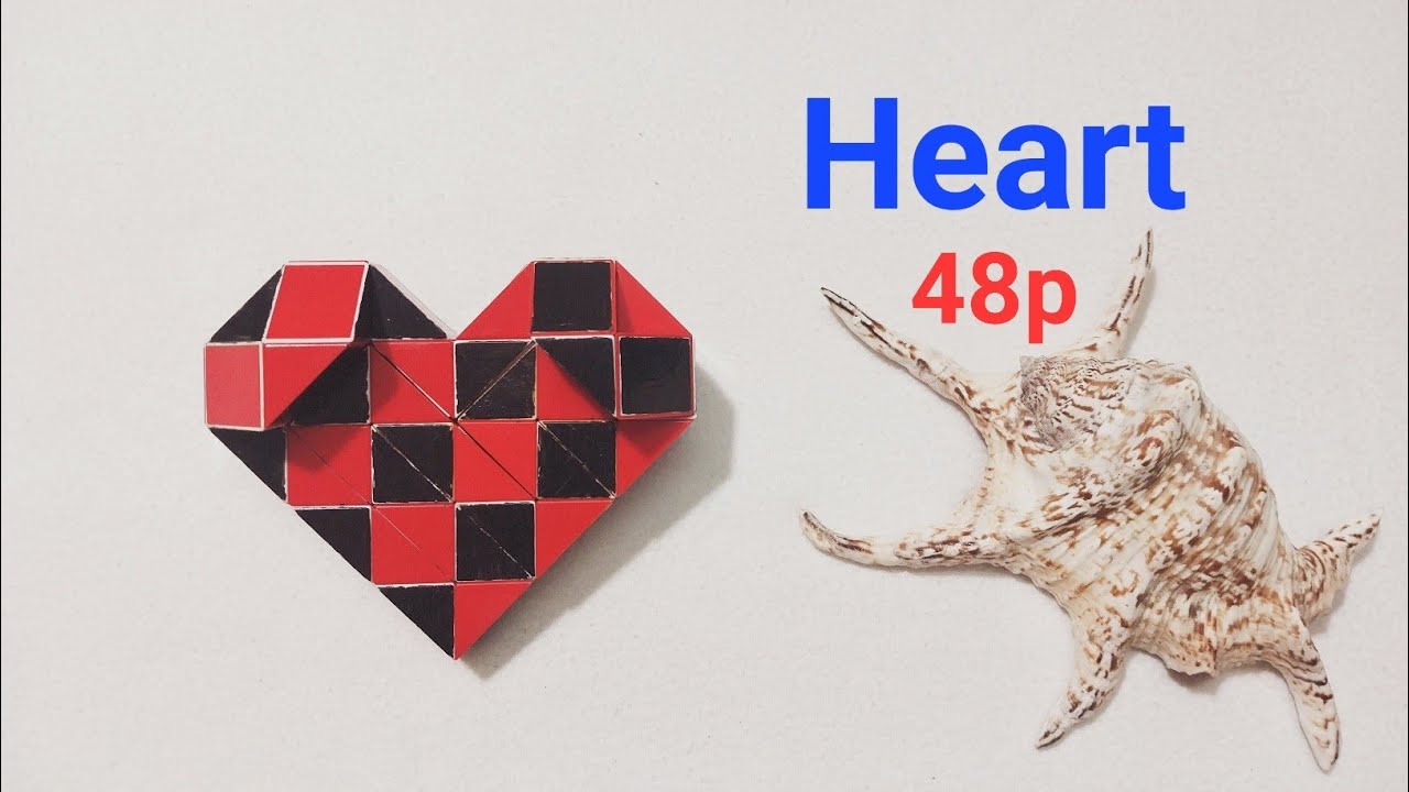 Rubik's Twist or Snake Cube 48 Pieces - Heart - YouTube
