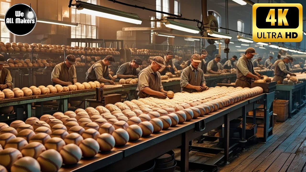 Watch How Baseballs Are Made - Inside a Baseball Factory! - YouTube